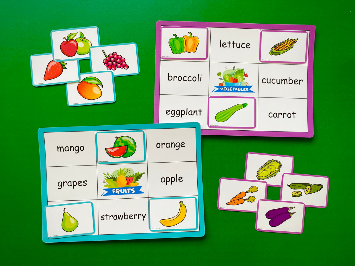 Fruits & Vegetables Reading Activity – Rahwanjiprintables